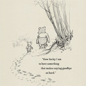 How Lucky I Am to Have Something That Makes Saying Goodbye so Hard ...