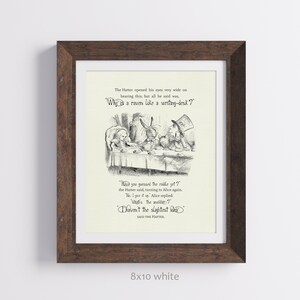 Why is a Raven Like a Writing-desk Alice's Adventures in Wonderland ...