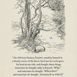 The Old Grey Donkey, Eeyore Winnie the Pooh Quotes Classic Vintage ...