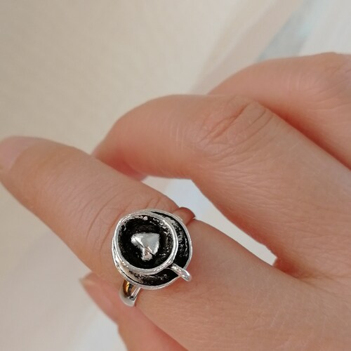 Vintage Coffee Cup Ring Coffee Lover Gift Tea Wedding Tea | Etsy