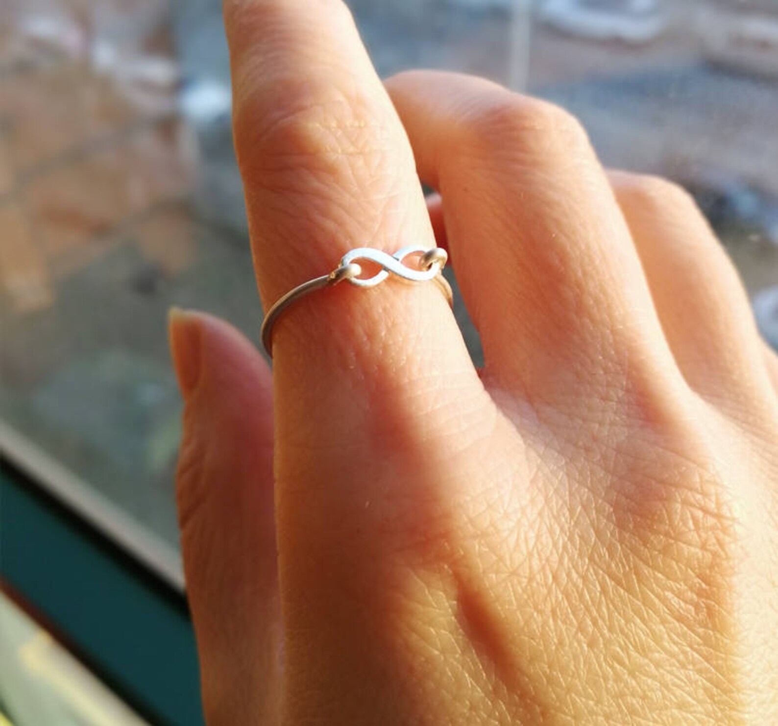 Infinity Ring, 925 Sterling Silver Wire Connect Infinite Symbol ...