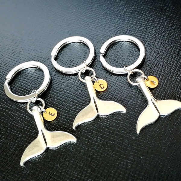 Initial Keychain - Etsy