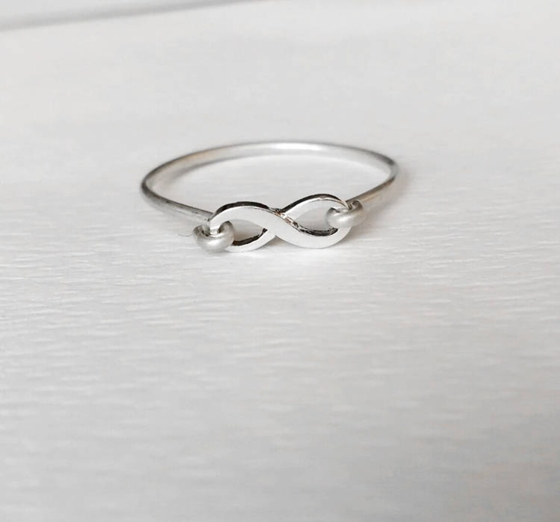Infinity Ring, 925 Sterling Silver Wire Connect Infinite Symbol ...