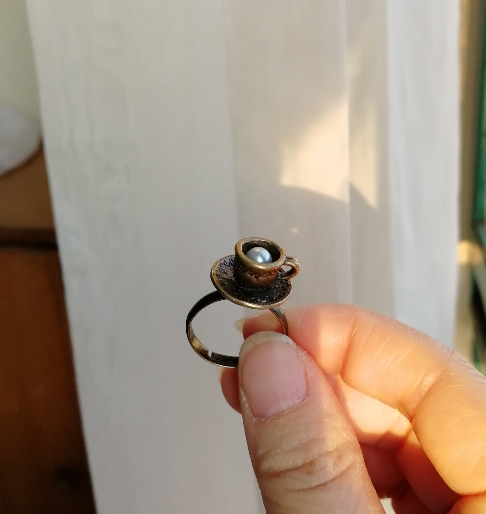 Vintage Coffee Cup Ring Coffee Lover Gift Tea Wedding Tea | Etsy