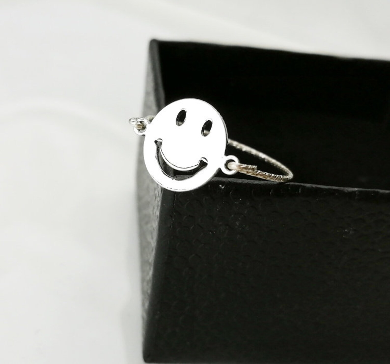 Smiling Face Ring, 925 Sterling Silver Wire, Gold Filled Wire, Connect ...