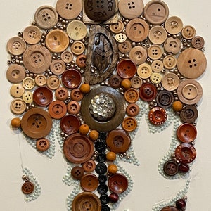 Cowboy Boot - Button Art - Western Wall Art “button Trails” - Etsy