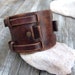 Men's Watch Strap, Vintage Style Watch Band, Worn Brown, Watch Cuff ...
