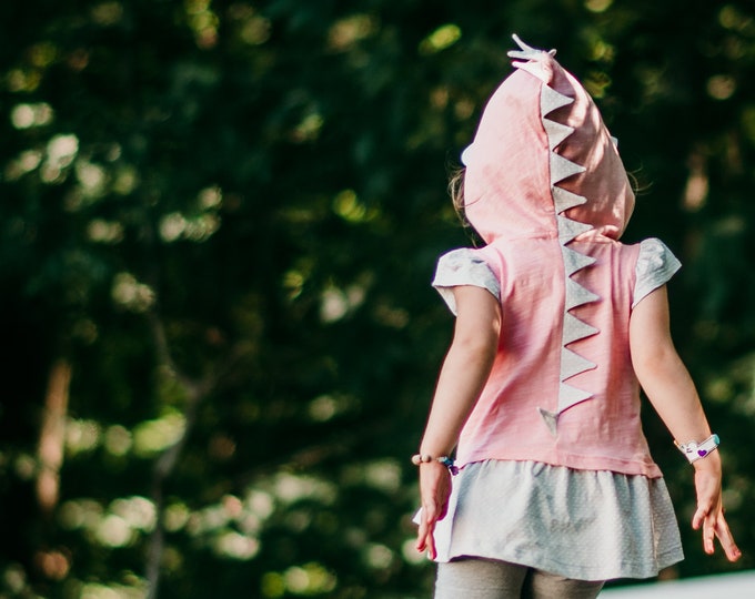 6T 7T Dino Toddler Girl Tank Top, Dinosaur Hoodie, T Rex, Spikes ...