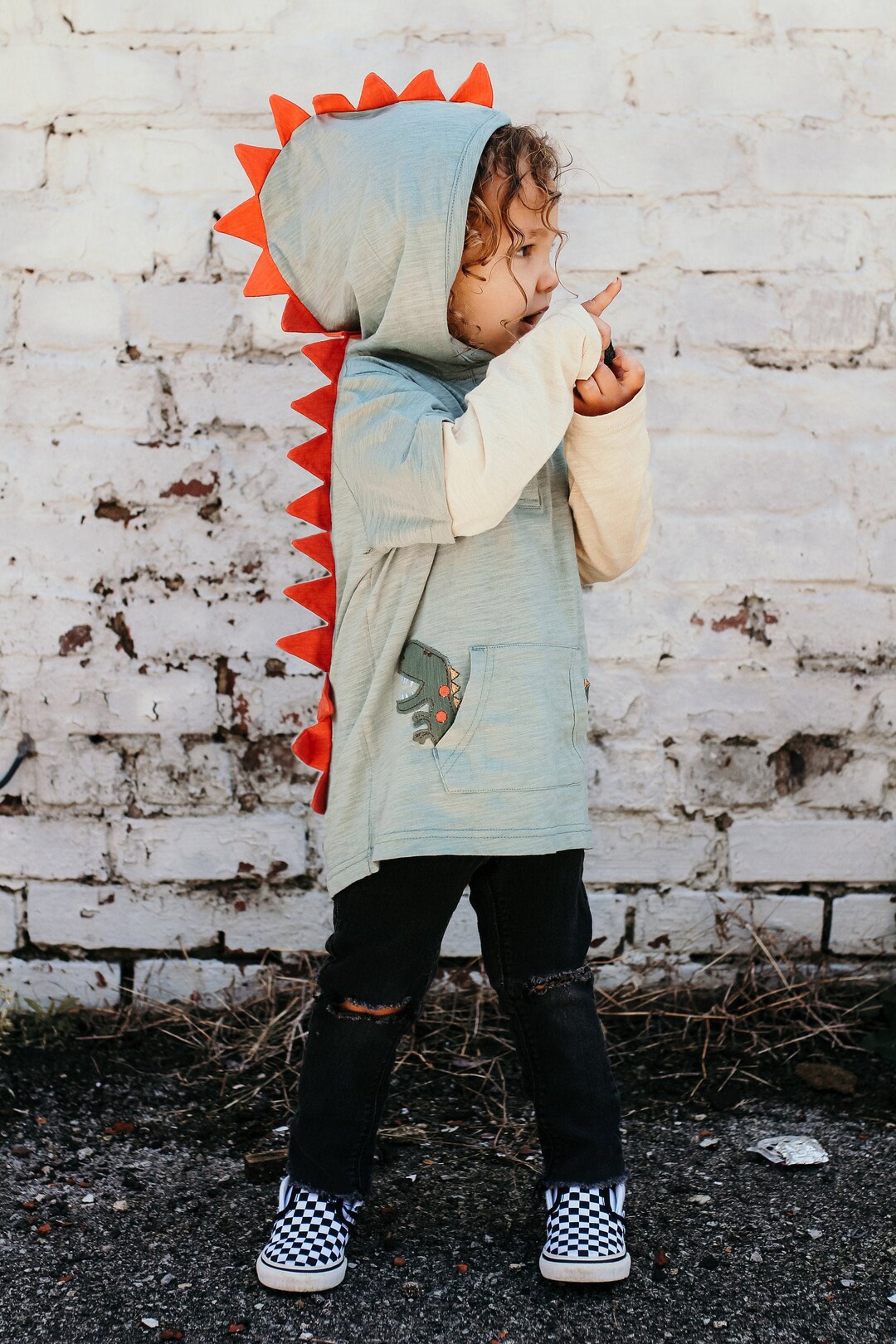 6th Dino Outfit,t Rex Birthday Shirt, Green Khaki Dino Hoodie, Girls ...