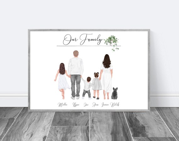 My Family Our Family A4 A3 Print Family Gift Gifts - Etsy UK