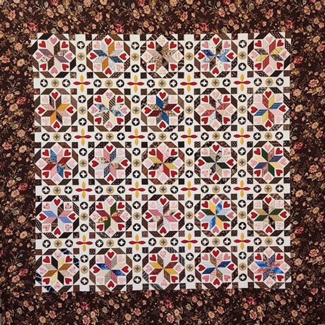 Stars and Hearts Quilt Pattern & Workshop PDF Download - Etsy
