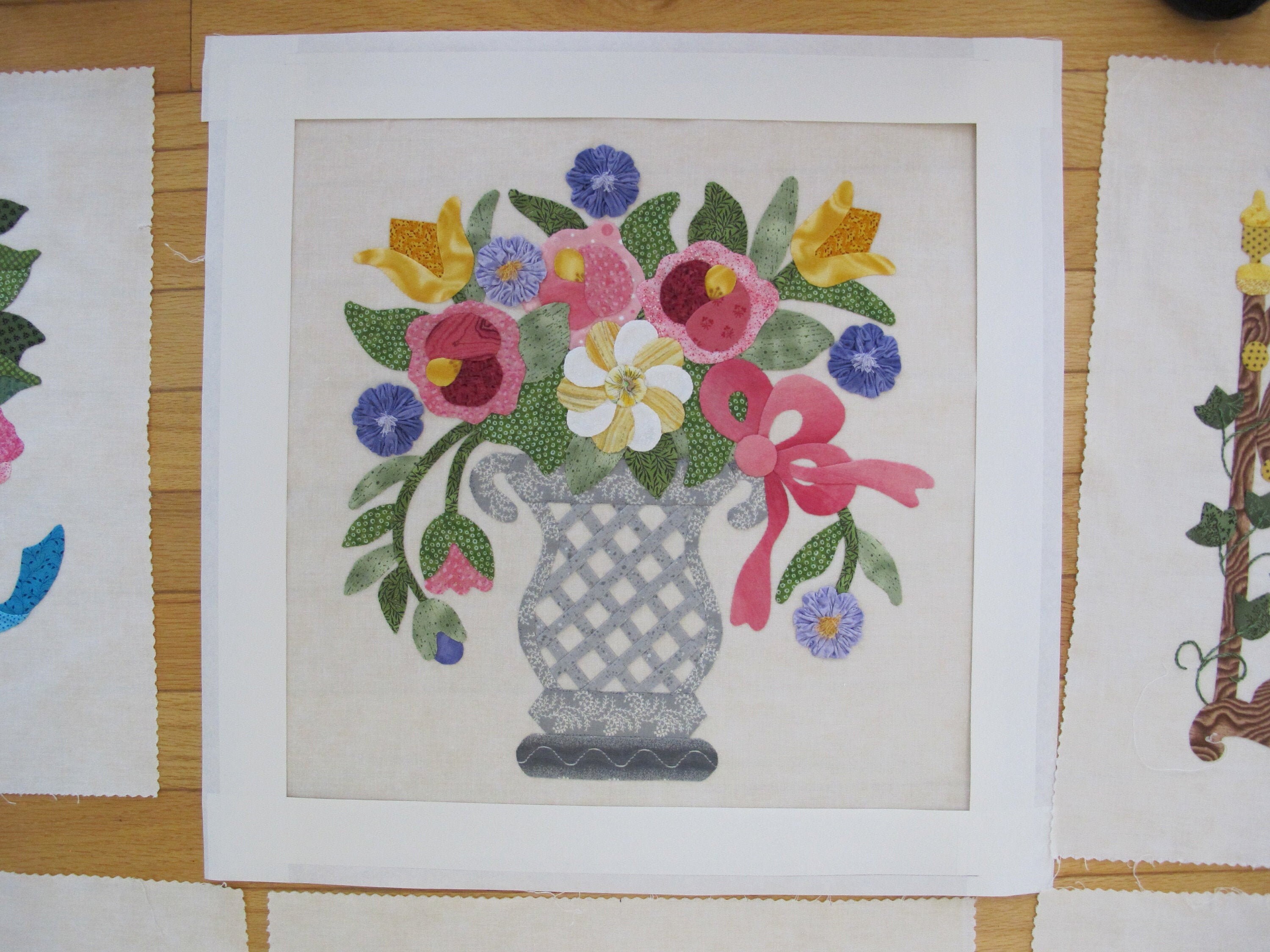 Baltimore Garden Woven Basket Applique Pattern PDF - Etsy
