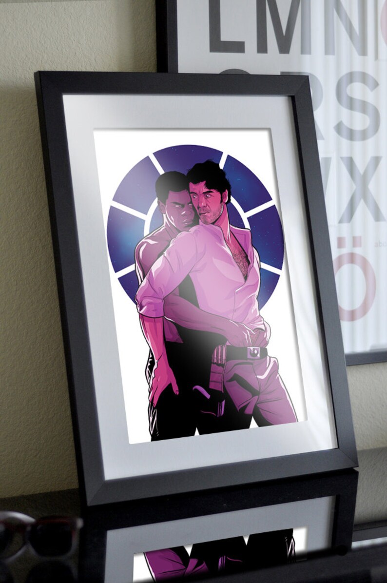 Star Wars Finn And Poe Poster Etsy