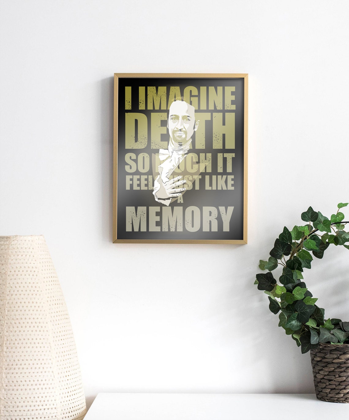 Hamilton Poster (alexander Hamilton - "imagine Death") - Etsy