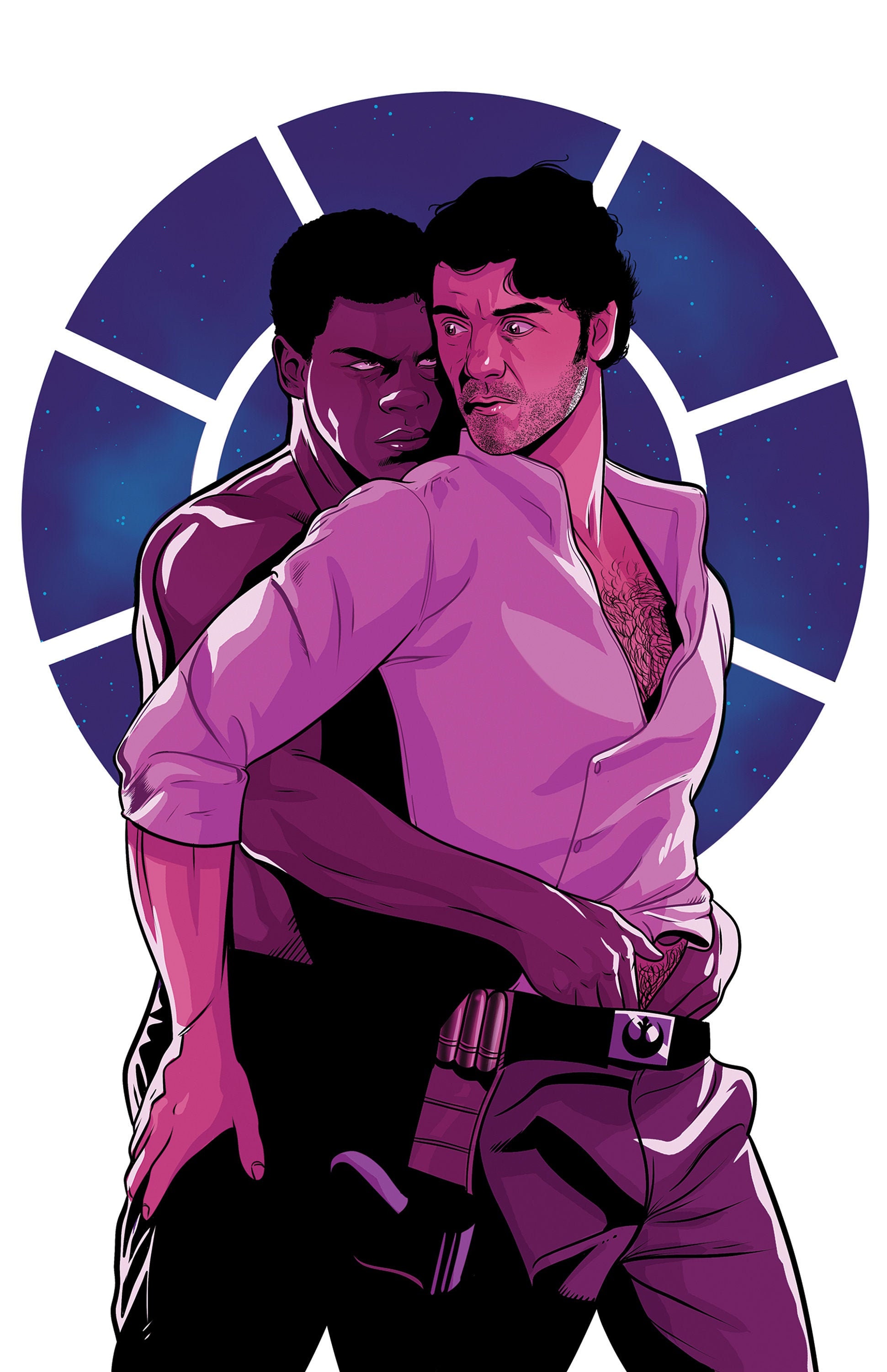 Star Wars Finn And Poe Poster Etsy