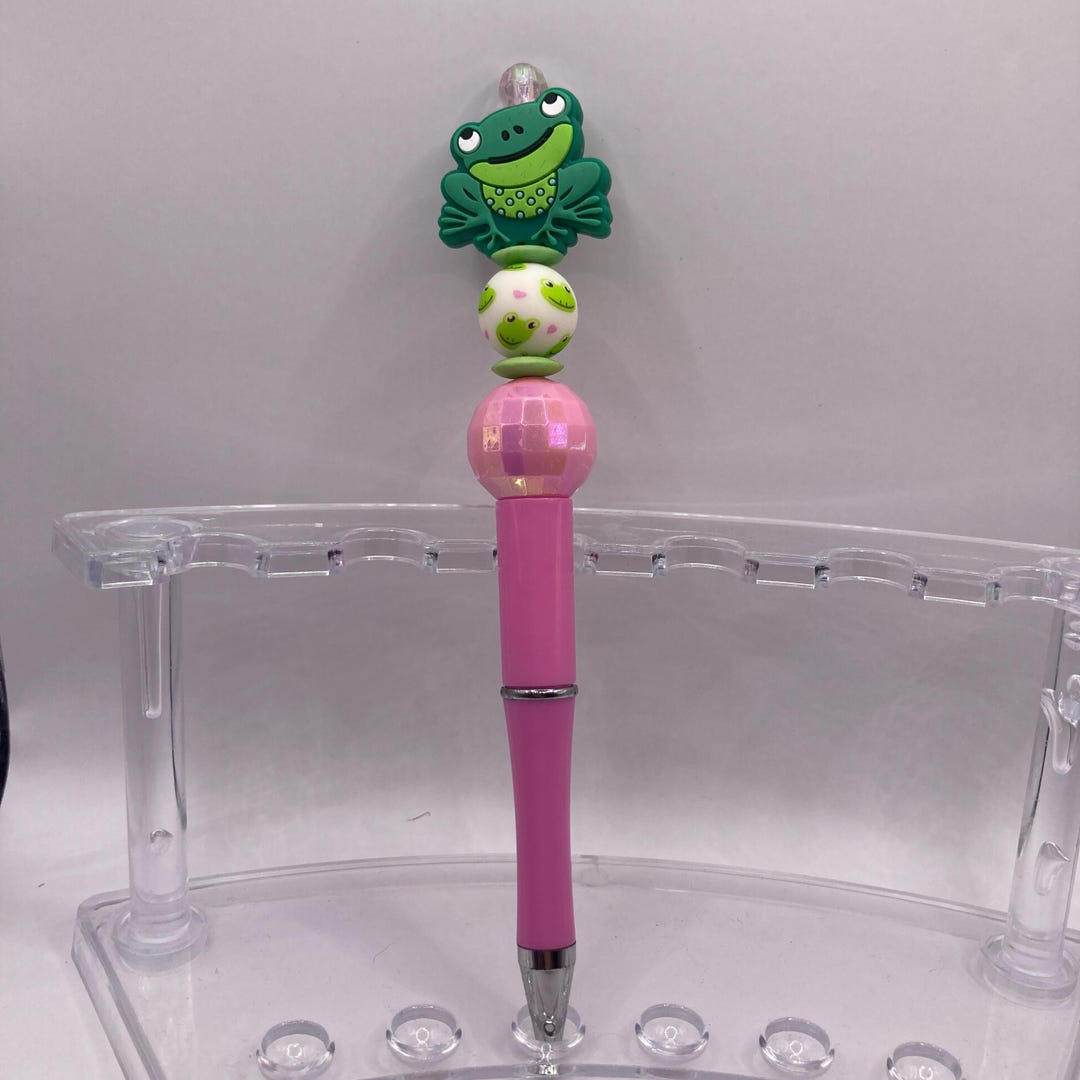 Beaded Pen With Frog Focal * Collectible Pen * Unique Gift * Fun to Use ...