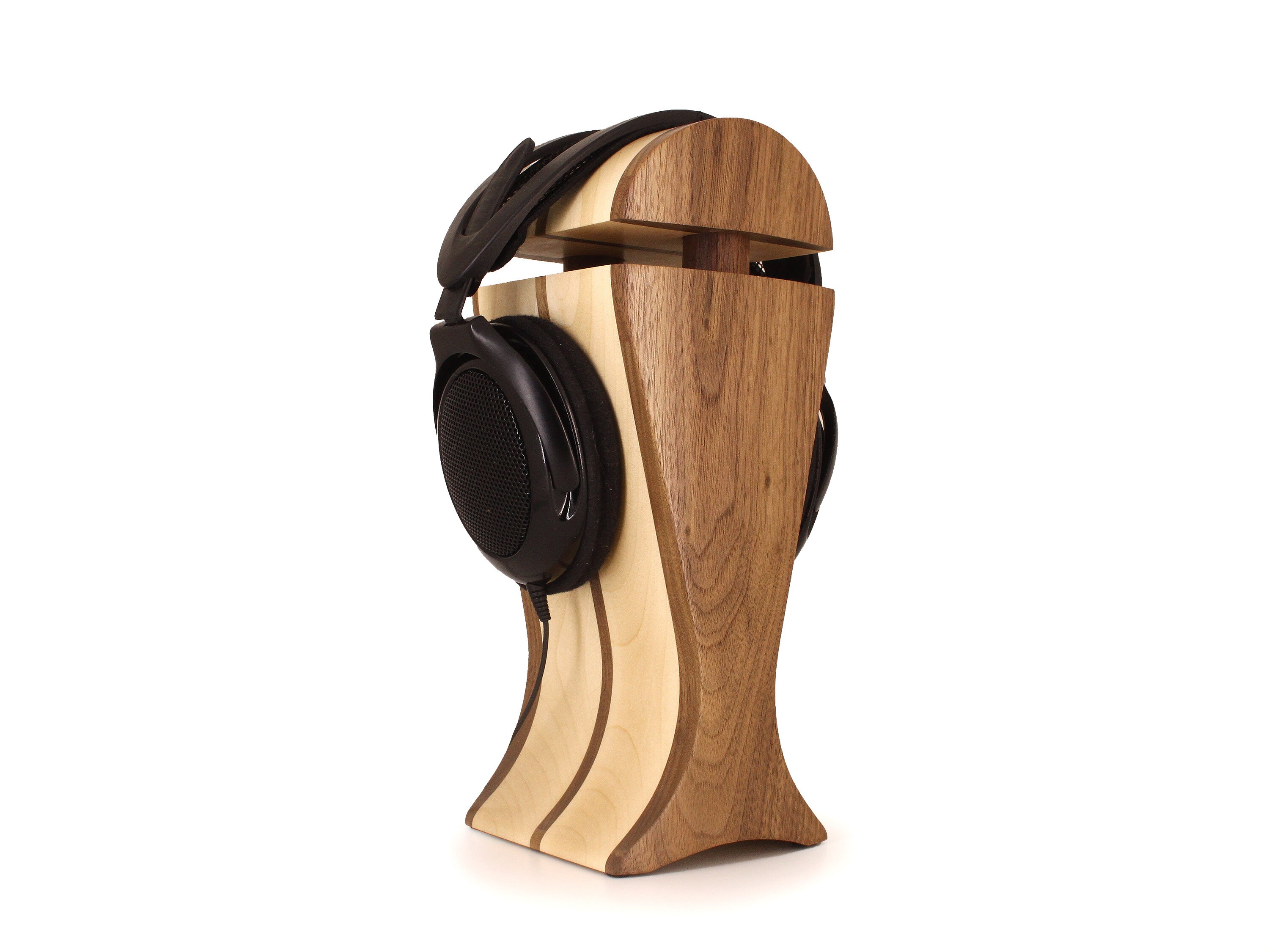 American Walnut Headphone Stand - Etsy Canada