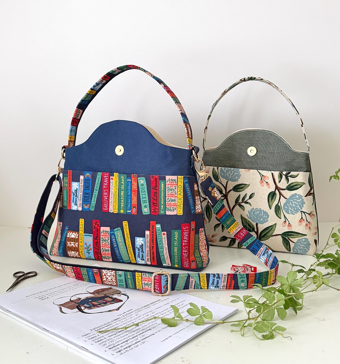Armina Crossbody Bag Sewing Pattern | Printable Template With Step-by ...