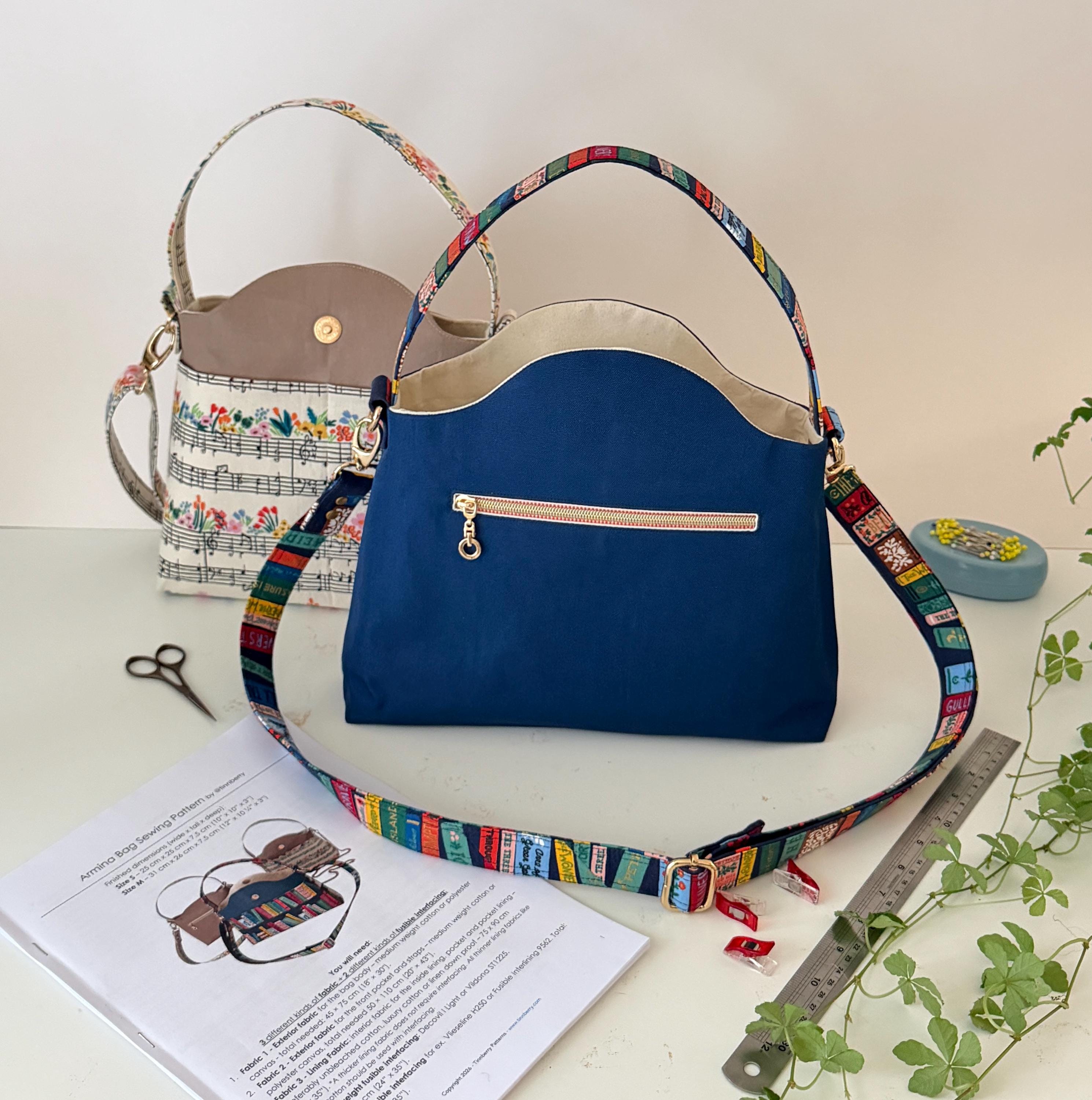 Armina Crossbody Bag Sewing Pattern | Printable Template With Step-by ...