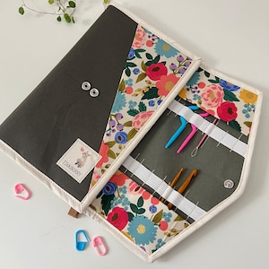 2 Sewing Patterns: Knitting Needle Case Step-by-step Sewing Tutorial 2 ...