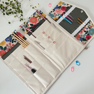 2 Sewing Patterns: Knitting Needle Case Step-by-step Sewing Tutorial, 2 ...