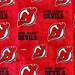 NHL NEW JERSEY Devils Watermark Print 100% Cotton Fabric Material You ...