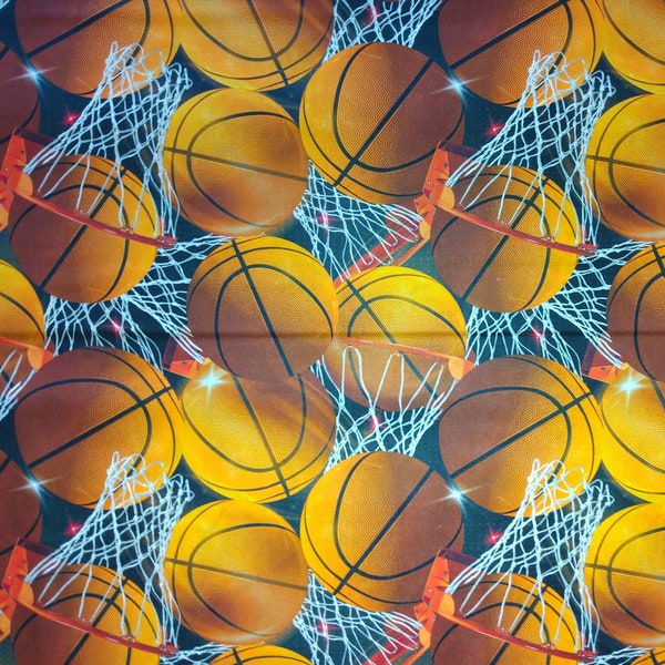 Basketball Fabric - Etsy