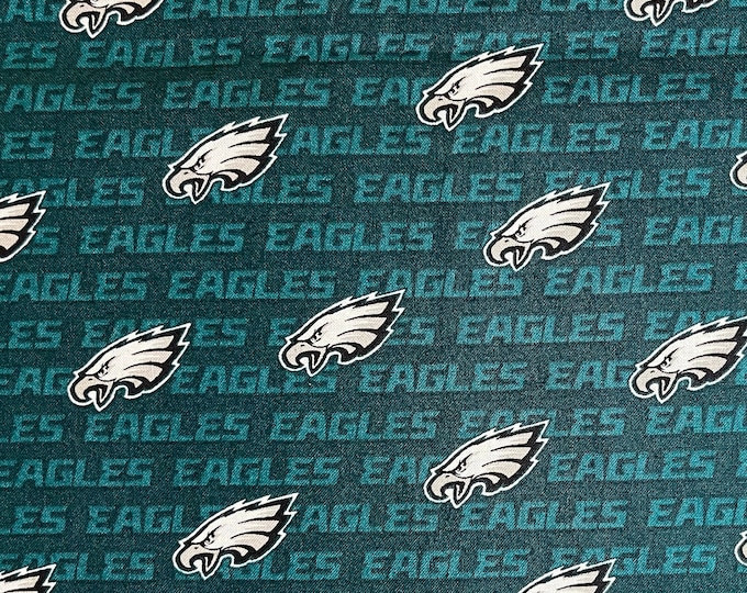 NFL PHILADELPHIA EAGLES Mini Print 2 100% Cotton Fabric Licensed ...