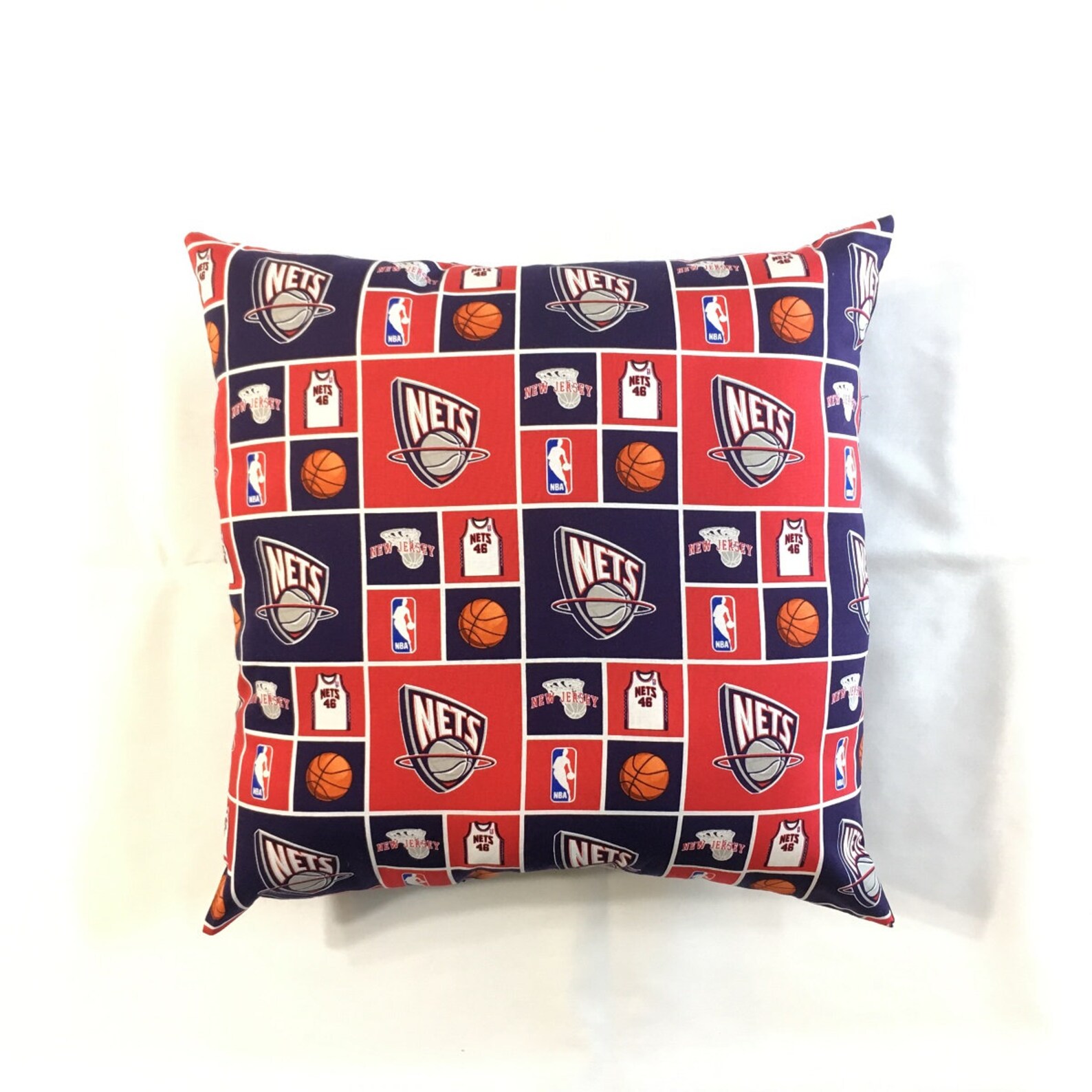 NBA BROOKLYN NETS Basketball Throw Pillow Sports Fan | Etsy