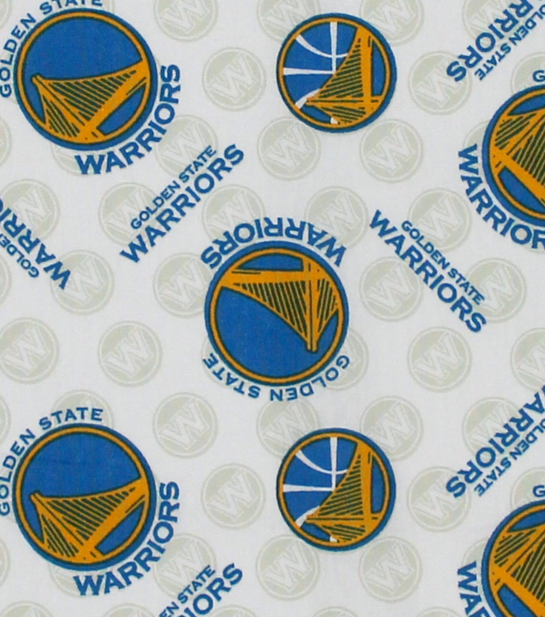 New NBA GOLDEN STATE Warriors Allover Print 1 100% Cotton Fabric, You ...