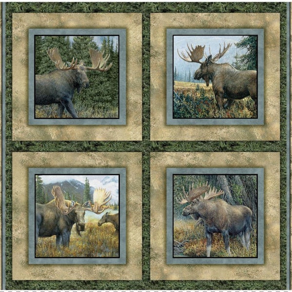 Moose Fabric - Etsy