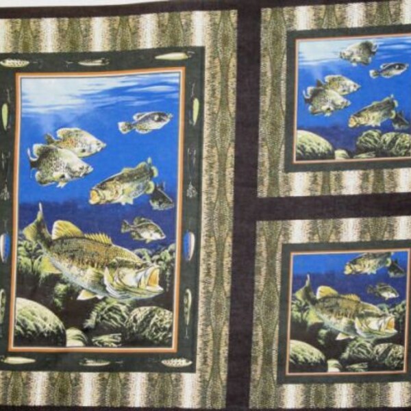 Bass Quilt Panel - Etsy