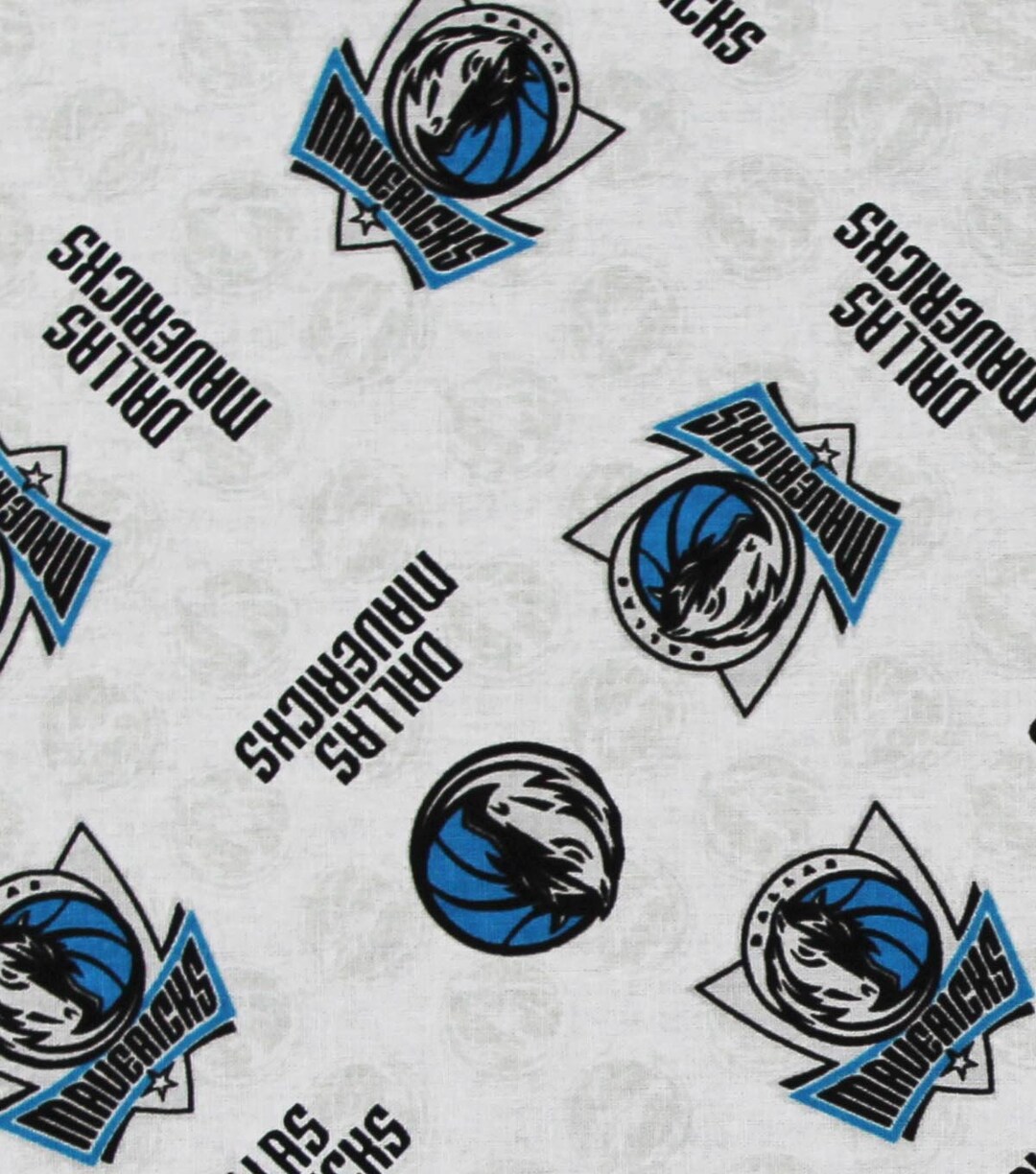 New NBA DALLAS MAVERICKS Allover Print 100% Cotton Fabric, You Choose ...