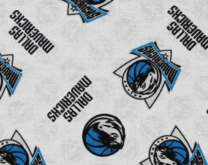 New NBA DALLAS MAVERICKS Allover Print 100% Cotton Fabric, You Choose ...