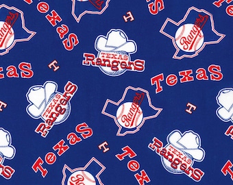 Texas Rangers DOT Fabric Baseball MLB 100% Cotton-by Fabric - Etsy