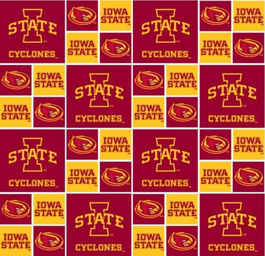 NCAA IOWA STATE Cyclones Patchwork 100% Cotton Fabric Material - Etsy