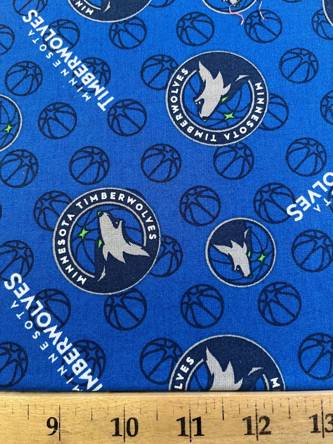 New NBA MINNESOTA TIMBERWOLVES Allover Print #1 100% Cotton Fabric, You ...