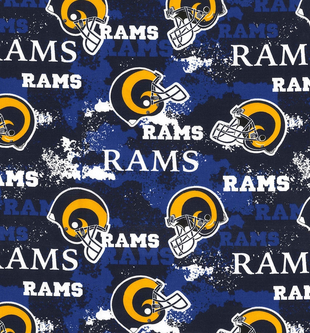 NFL Champion LOS ANGELES Rams Weathered Look Print Football 100% Cotton ...