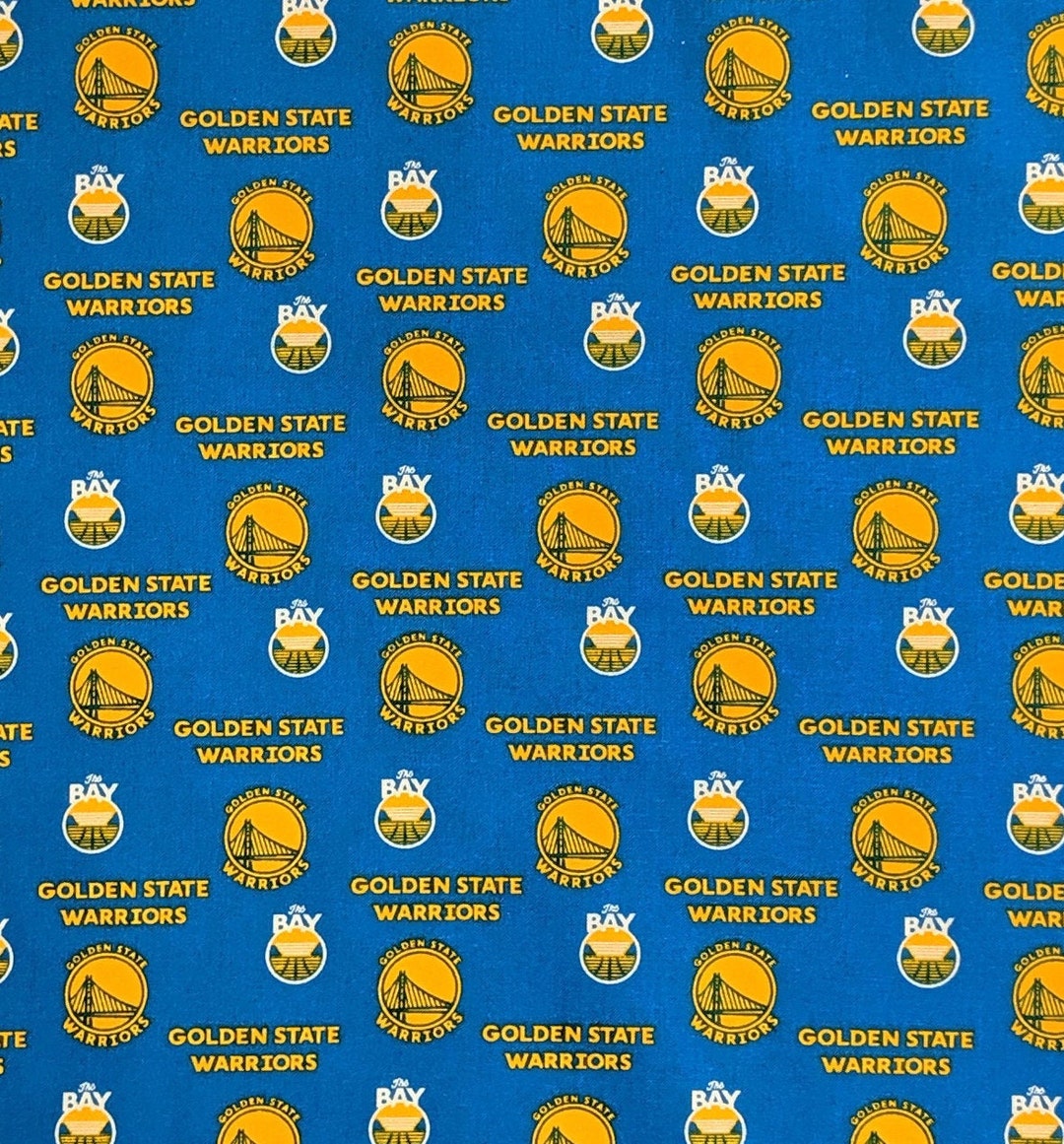 New NBA GOLDEN STATE Warriors Allover Print #2 100% Cotton Fabric, You ...