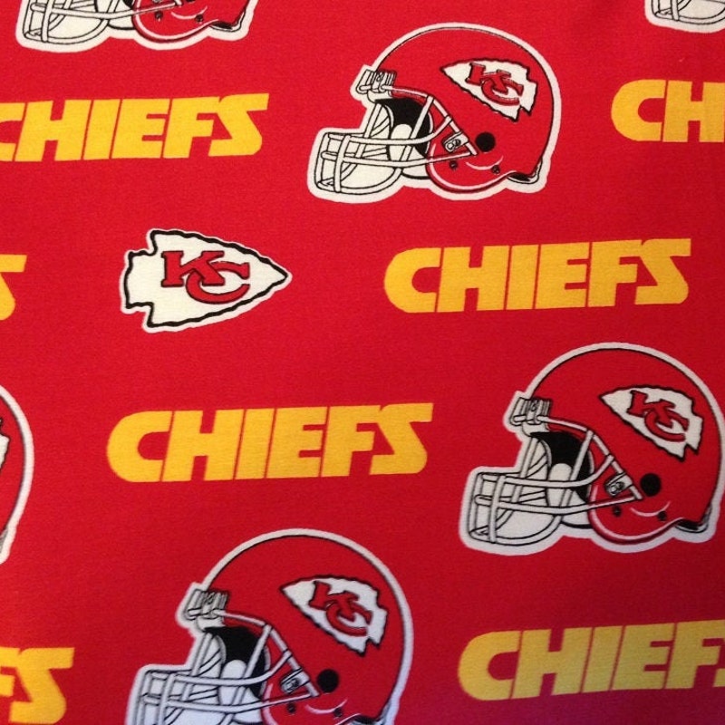 Kansas City Chiefs Fabric - Etsy