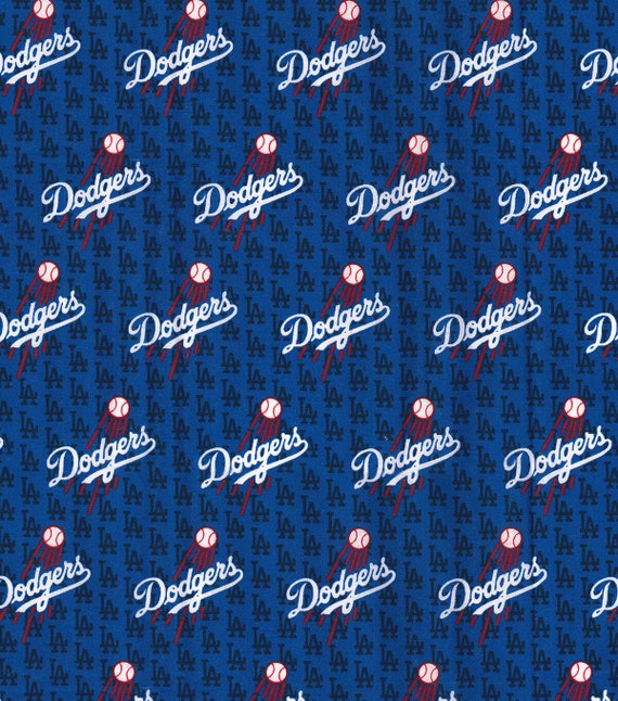 MLB LOS ANGELES Dodgers Mini Print 100% Cotton Fabric Licensed | Etsy