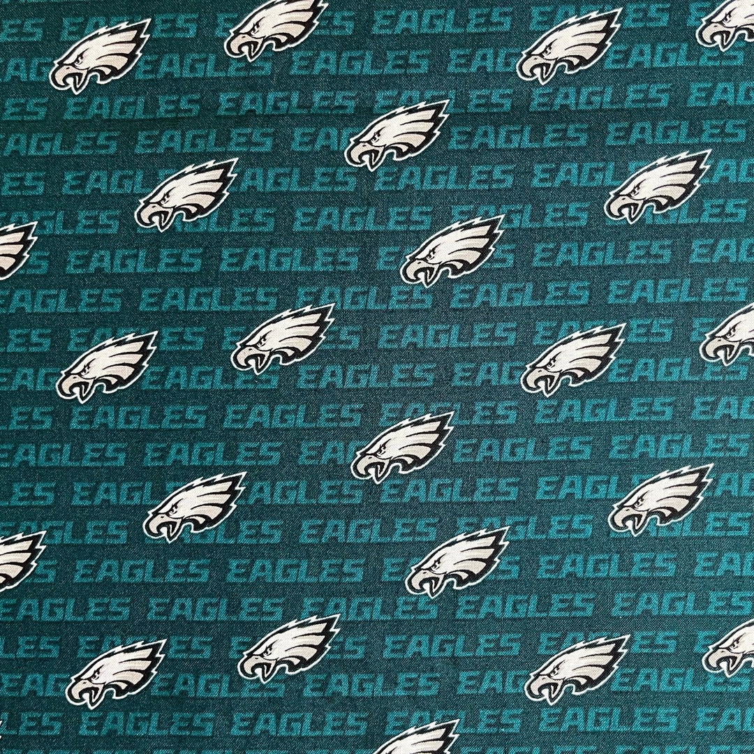 NFL PHILADELPHIA EAGLES Mini Print 2 100% Cotton Fabric Licensed ...