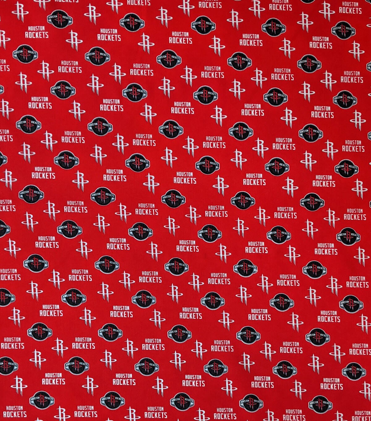 New NBA HOUSTON ROCKETS Allover Print 2 100% Cotton Fabric - Etsy