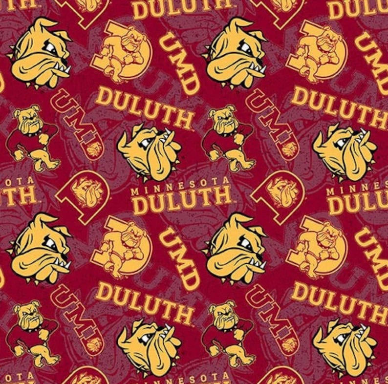 Ncaa UNIVERSITY of MINNESOTA DULUTH Bulldogs Watermark Print - Etsy