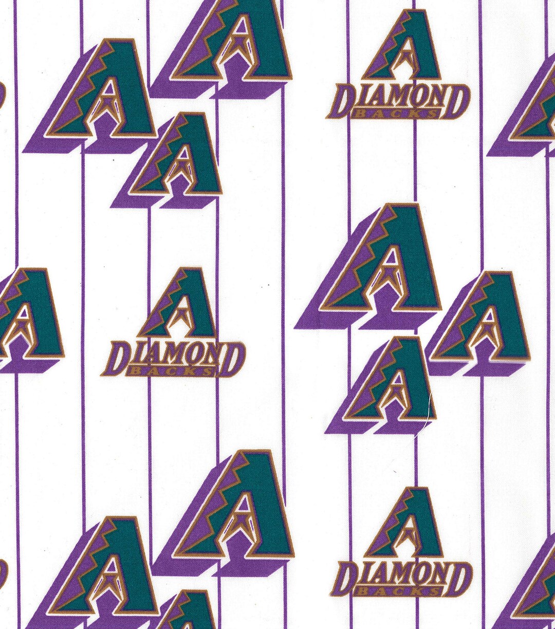 MLB ARIZONA DIAMONDBACKS Hall of Fame Print Baseball 100% Cotton Fabric ...
