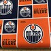 New NHL EDMONTON OILERS Patchwork Hockey 100% Cotton Fabric Material ...