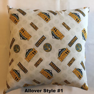 NBA DENVER NUGGETS Basketball Throw Pillow, Sports Fan, Decorative ...