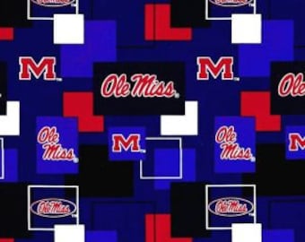 Ole Miss Football Fabric - Etsy
