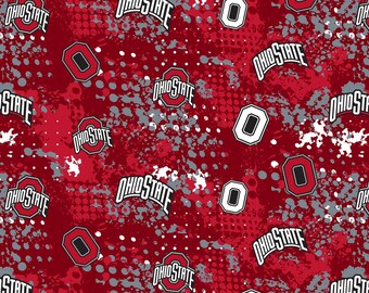 Ohio State Fabric - Etsy