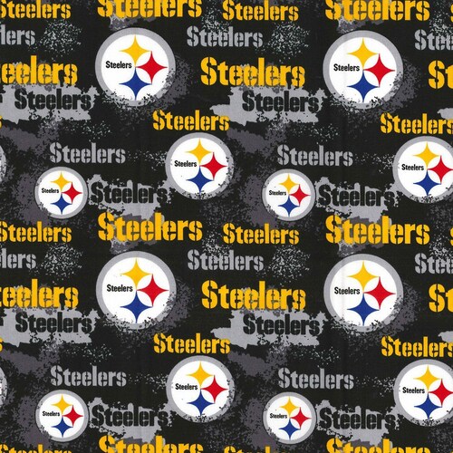 NFL PITTSBURGH STEELERS Weathered Look Print Football 100% - Etsy